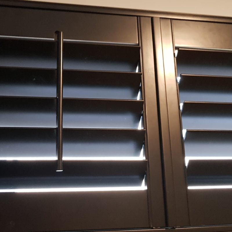 Black Plantation Shutters | Indoor Blinds and Shutters