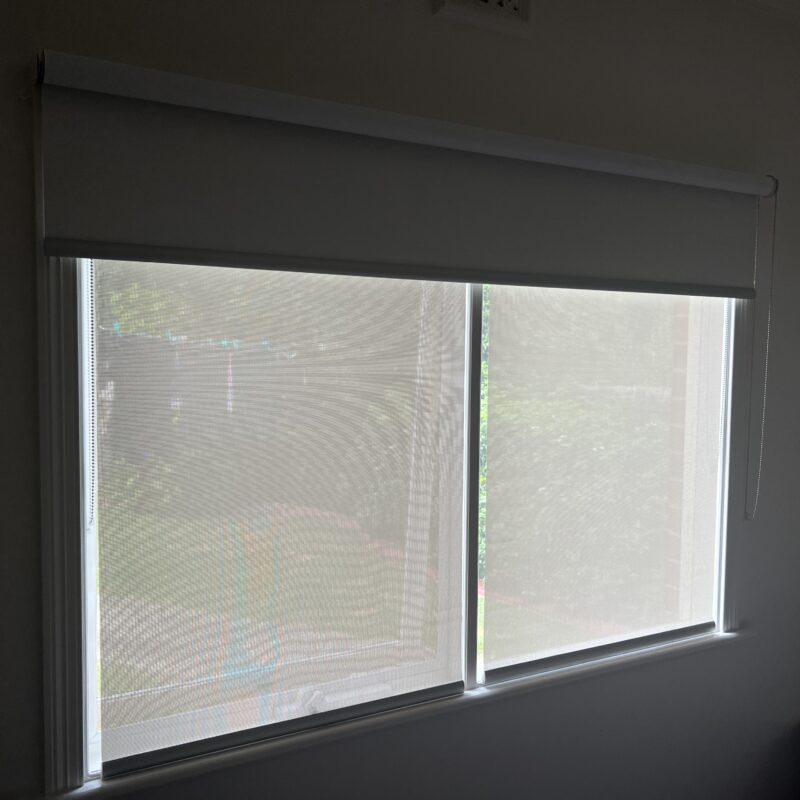 Face fit roller blinds with recess fit screens | Indoor Blinds and Shutters
